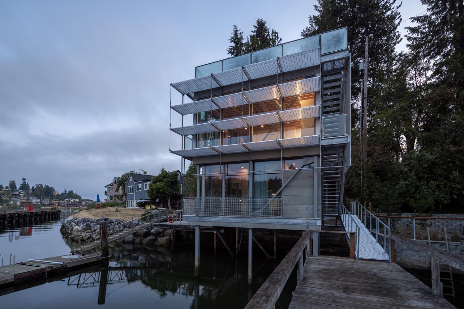 Over Water - A Home by E. Cobb Architects